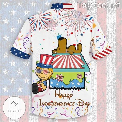 Scooby Doo Happy Independence Day Hawaiian Shirt And Shorts Tagotee