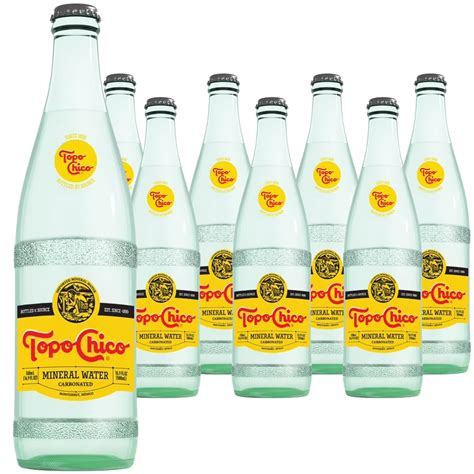 Topo Chico Sparkling Mineral Water Glass Bottles 169 Fl