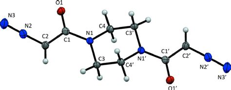 The Molecular Structure Of I Showing The Atomic Numbering And 50