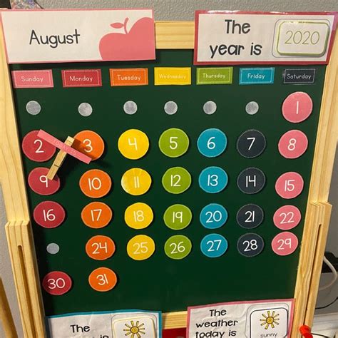Circle Time Calendar Board Kit Homeschool And Preschool Digital
