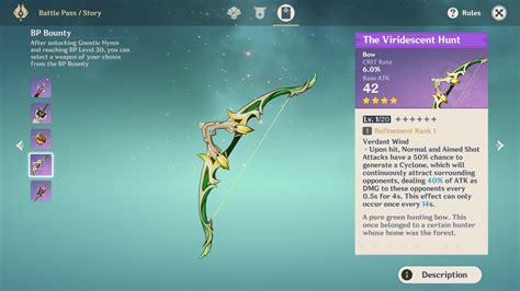 Best Genshin Impact Battle Pass Weapon Every Option Ranked Attack Of