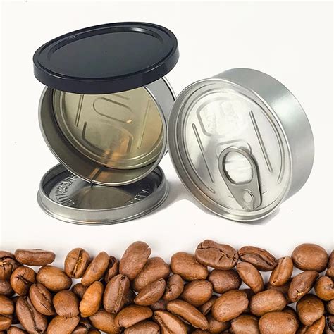 Custom Labels Easy Ring Pull Metal Tin Cans Self Seal Tuna Tins Box