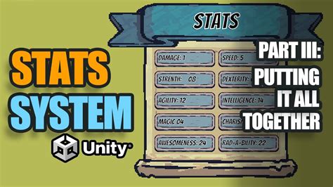 Creating A Stats System In Unity Part Iii Connecting The Ui And