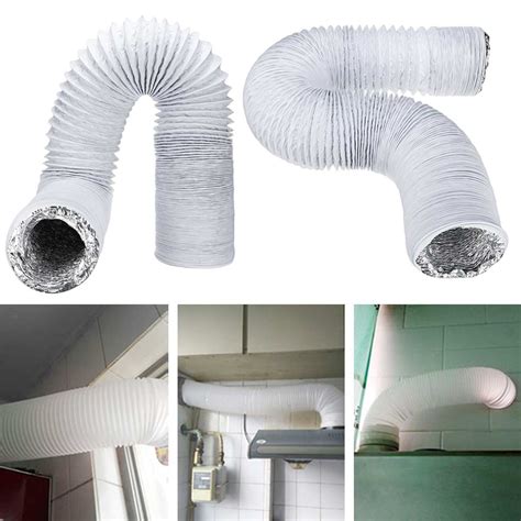 150mm 6 인치 환풍기 파이프 PVC 알루미늄 튜브 공기 환기 파이프 호스 유연한 에어컨 배기 덕트 공기 시스템 환기