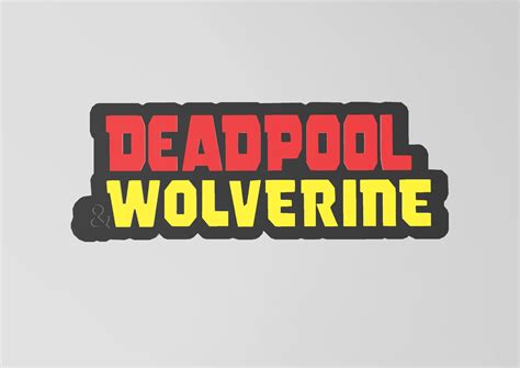 Archivo Stl Deadpool And Wolverine Logo 🖼 ・plan Imprimible En 3d Para