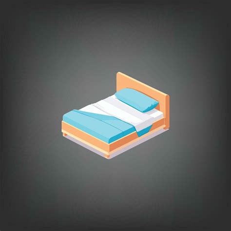Bed Vector Isometric View 24846775 Vector Art At Vecteezy