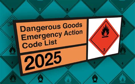 Dangerous Goods Emergency Action Code List 2025