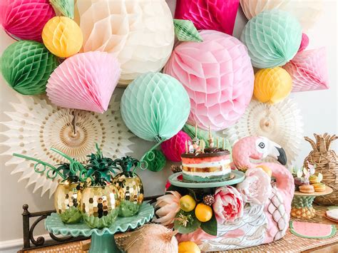 Karas Party Ideas Glam Tropical Flamingo Party Karas Party Ideas