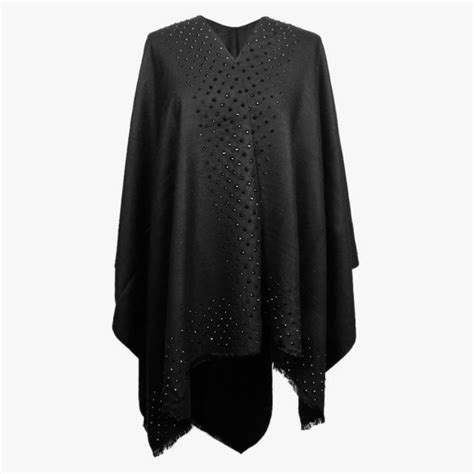 Daniel Queenie Black Tonal Diamante Embellished Wrap