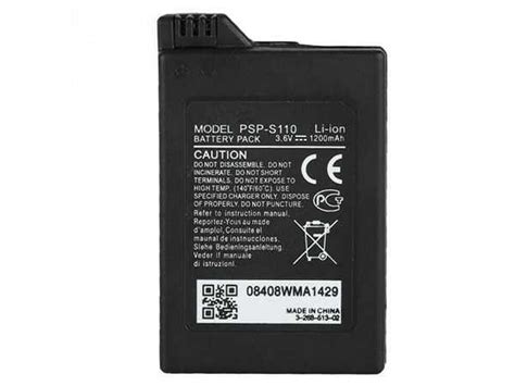 Sony Psp Battery Pack Pinout 3 6v 1200mah Guide