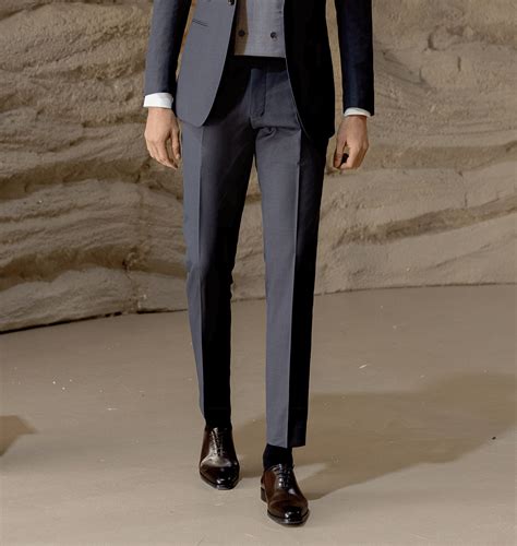 Mens Dark Grey Light Luxury Suit Groom Wedding Slim Fit Business Suit