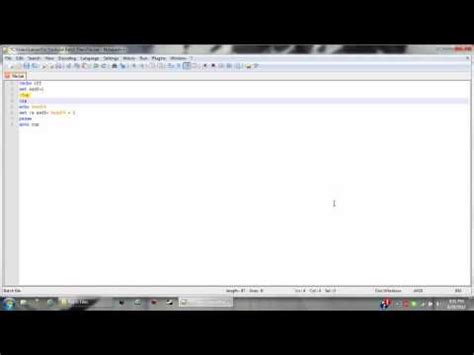 Batch File Tutorial 1 The Basics YouTube