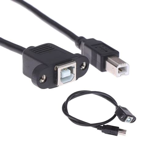 Usb Type B Panel Mount Extension Cable 200cm Flux Electronix