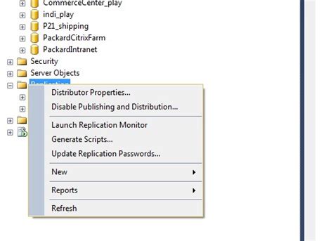 sql server 2008 r2 why do i not see configure distribution when i