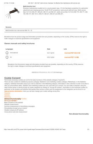 Ms 194 T At ₹ 32400piece Stihl Chainsaw In Kochi Id 2853447495012