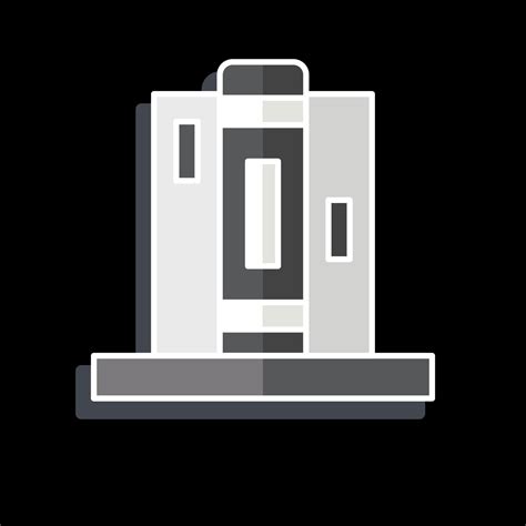 Icon Bookend Related To Home Decoration Symbol Glossy Style Simple