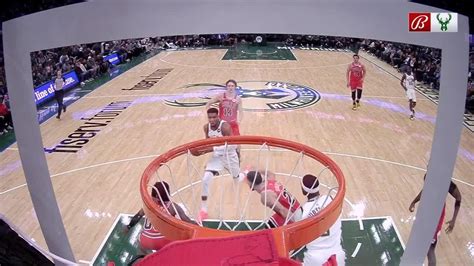 Giannis Antetokounmpo Rocks The Rim With Slam Espn Video