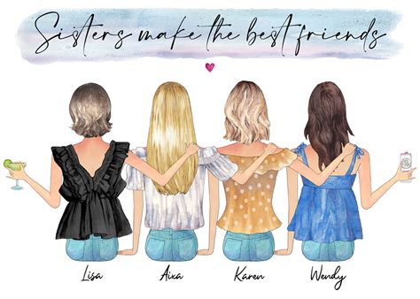 Sisters Make The Best Friends Print In 2024 Best Friend Ts Best
