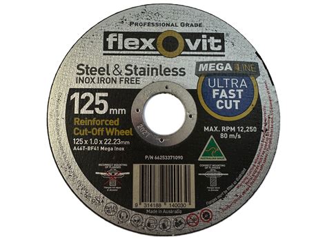 Cutting Disc 125mm X 10 X 2223mm Cutting Discs At Carbide Nz