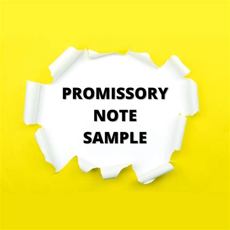 What Is On A Promissory Note At Jose Watson Blog