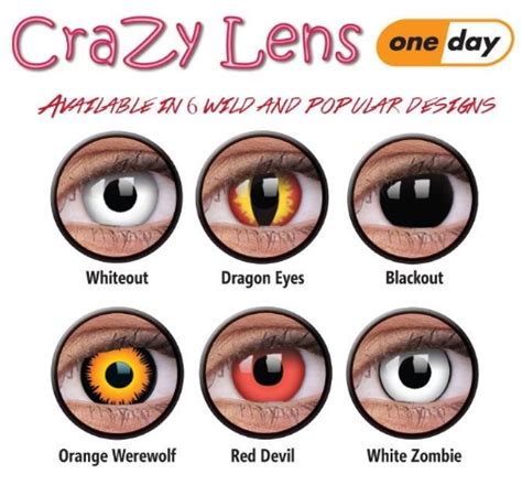 Colourvue Crazy Lens One Day Coloured Contacts