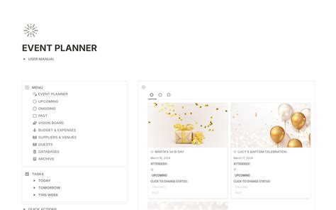 event planner template notion marketplace