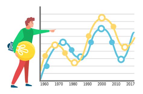Businessman Looking At Data Analysis Chart Illustration Free Download