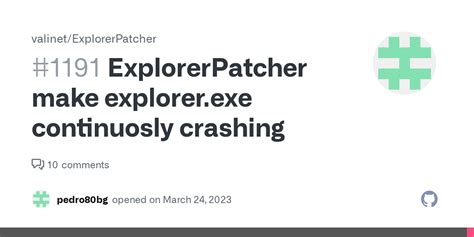 explorerpatcher make explorer exe continuosly crashing · issue 1191