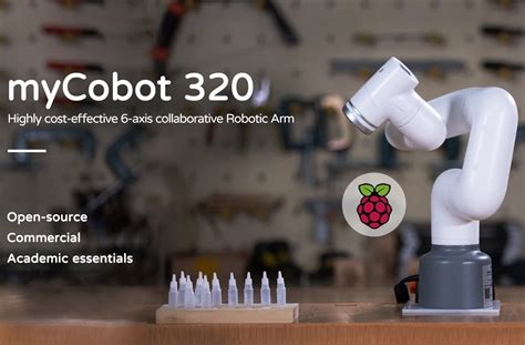 mycobot 320 pi 1kg payload cobot arm oz robotics