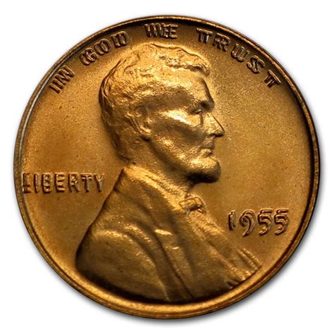 1955 Double Die Lincoln Cent Overstrike Coin For Sale