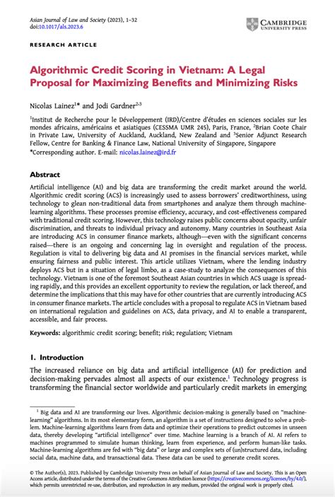 Algorithmic Credit Scoring In Vietnamlainez Gardnecoverpng