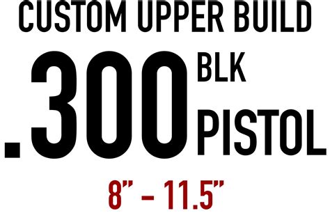 Custom 300 Blk Ar 15 Pistol Upper 8″ 11 5″ Nrc Industries