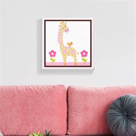Jungle Jill Giraffe Girl Animals Canvas Print Zazzle