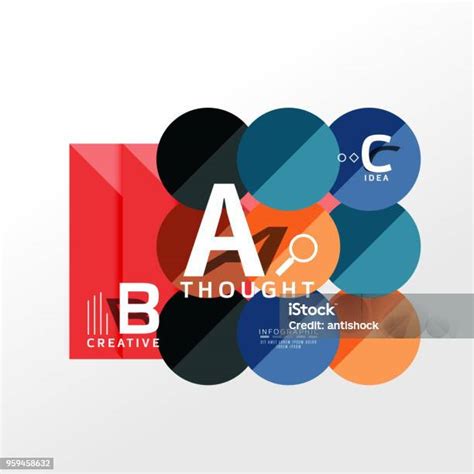 기하학적 Infographic 배너 색상 모양으로 만든 종이 정보 다이어그램 0명에 대한 스톡 벡터 아트 및 기타 이미지 0명 개념 공란 Istock