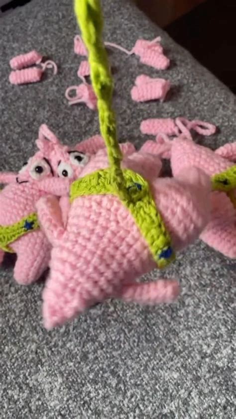 Crocheted By Meli 🇲🇽 On Instagram Crochet Patrick Star 🌟🌟🌟 Melimadethis Crochet Handmade