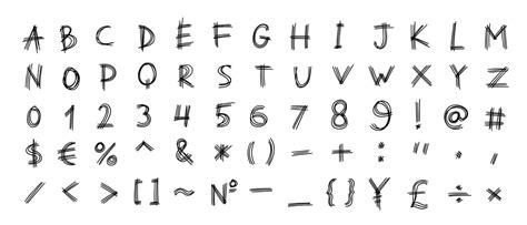 Latin Alphabet Letters Symbols