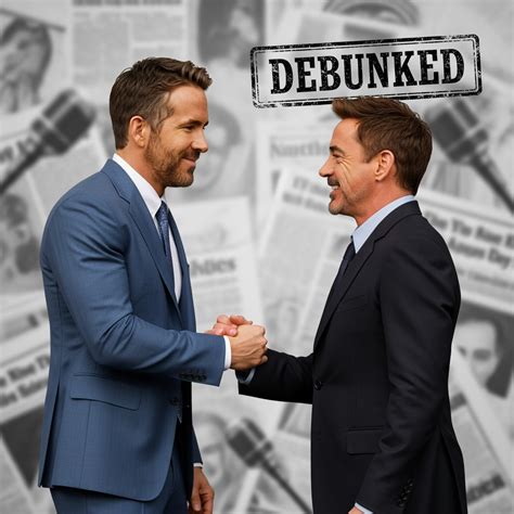 Ryan Reynolds And Robert Downey Jr Feud Rumors Debunked