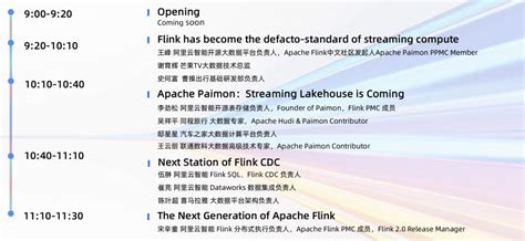 ffa 2023｜第六届 flink forward asia 峰会议程正式上线！ 📺 starrocks 社区活动