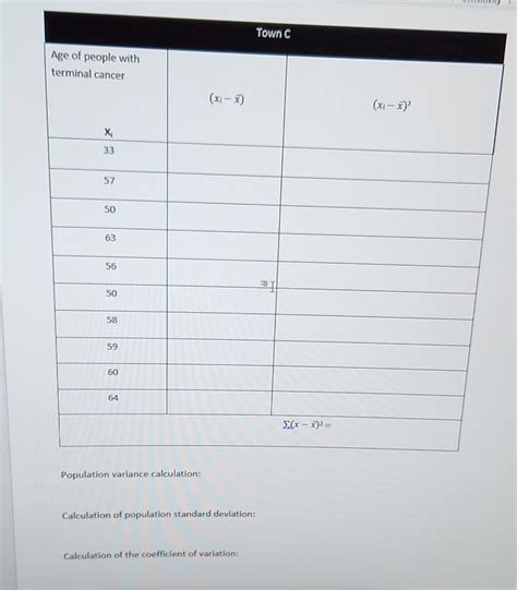 Solved Standard Deviation For Ungrouped Data A Statistical