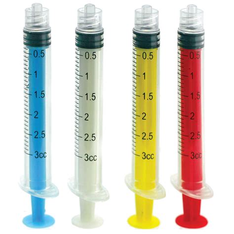 Colored Luer Lock Syringes Vista Apex