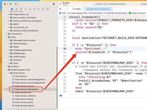 Ios Build Fail In Script “ Cp Embed Pods Frameworks” With Invalid Path Armando Couto 🇧🇷 Medium
