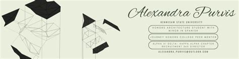 Alexandra Purvis Full Time Architecture Student In Honors With A