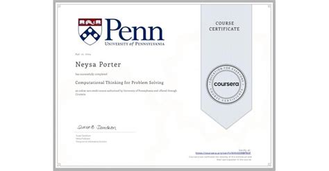 Neysa Porter On Linkedin Completion Certificate For Computational