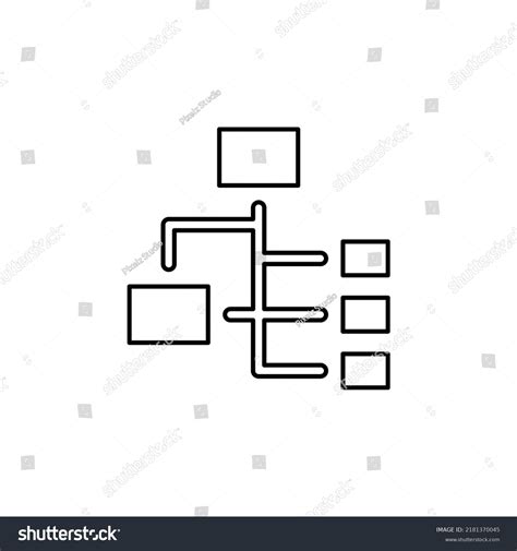 Flowchart Icon Outline Style Design Flowchart Stock Vector Royalty Free 2181370045 Shutterstock