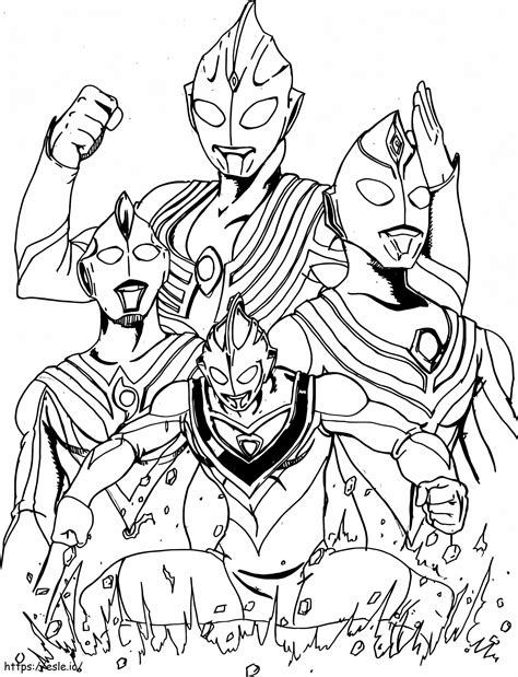 Ultraman Coloring Page