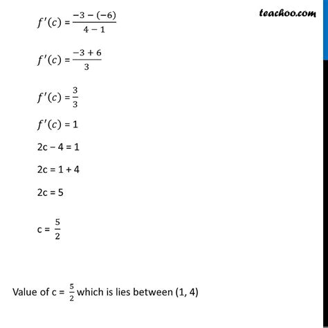 question 4 verify mean value theorem f x x2 4x 3