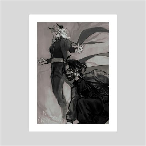 Xiaobedo Au Demon Hunters An Art Print By Nikkipettt Inprnt