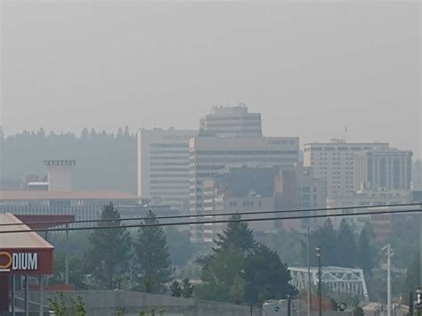 Wildfires In Central Washington Causing Smoky Skies And Poor Air