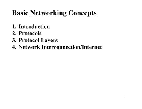 Network Basics Network Basics Basic Networking Concepts Introduction Protocols
