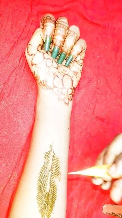 Dil Shap Mor Pankh Mehndi Tatto Design ️🌿viralvideo Mhendidesign